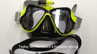 China Professional Diving Mask with Foldable Buckle & Camera Mount, Anti-Fog Tempered Glass Snorkeling Gear for Adults for sale