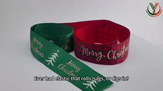 Watch: Personalized SGS Polyester Christmas Satin Ribbon Washable Showcase