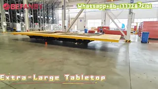 Large Table Mold Plant Rail Transfer Cart,Good Quality Battery Transfer Trolley