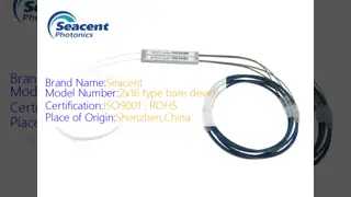 2x16 Plc Optical Splitter Bare Device With High Stability And Reliability