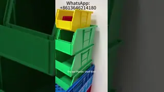 China Industrial Warehouse Hanging Plastic Storage Bins Colored Collapsible 50l for sale