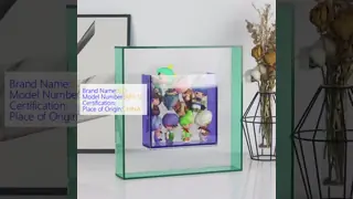 Multifunctional Wall Mounted Acrylic Photo Frame Acrylic Frame Shadow Box 30x30cm