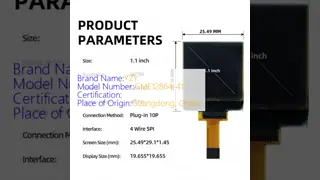 0.96 Inch OLED LCD SPI IIC Display Module SSD1315