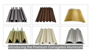 corrugated aluminum cladding panel