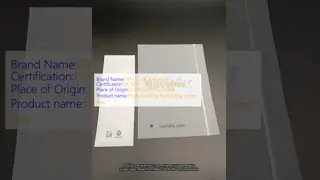 Eco-Friendly pBAT+PLA Biodegradable Resealable Zipper Bag Compostable Strong Seal Storage for small item