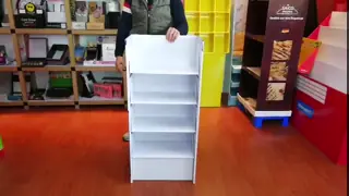 China Customized Cardboard Display Rack Foldable Table Case For Tooth Paste for sale