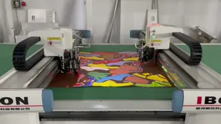 IB1616 Dual-Head Multi-Layer Cutting Machine | Leather, PU & Fabric CNC Cutter with Vision System