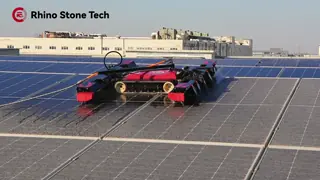 China Photovoltaic Cleaner Equipment Solar Panel Cleaning Robot Semi Automatic Machine for sale