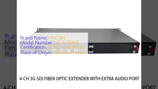 China 4-Ch 3G-SDI Fiber Optic Extender With Extra Audio Port for sale