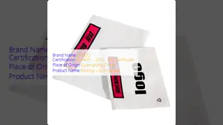 Logo Printable Clear Durable Packing List Insert envelope Poly Mailer Document Pockets for Logistics