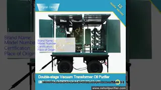 Insulation Transformer Oil Purifier Regeneration Mobile Type Dehydration