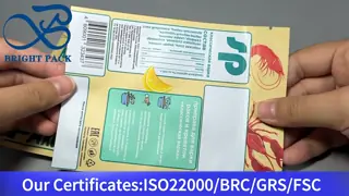 aluminum-plastic zipper bag with easy-tear opening
