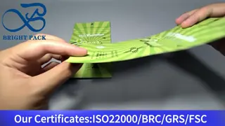 green small child-resistant locking closure bag