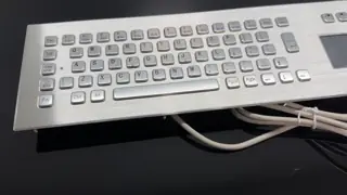 China IP65 Panel Mouted Keyboard with Touchpad for Industrial Control KIOSK Outdoor Applications for sale