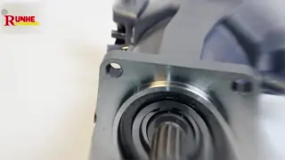Hydraulic Piston Motor A6VM80HD1 63W-VZB02YO-B Video Showcase