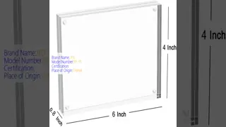 Clear Freestanding 4X6 Acrylic Photo Frame Double Sided Acrylic Frameless Poster Frames