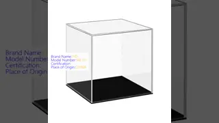 Clear Acrylic Display Case Assembled Cube Display Box Stand Dust-proof Protection Showcase for Action Figures Toy