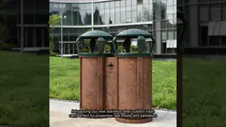 New Style Stainless Steel Outdoor Trash Can | Classified Litter Bin for Property, Real Estate & Sanitation  Custom trash can
