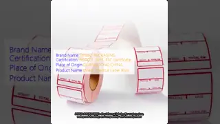 Custom Sizes Direct Thermal Label Rolls White Thermal Sticker Labels For High Moisture Environments