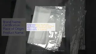 China Dual Material Clear PE and Frosted CPE Construction Secure Seal CPE Zipper Bag for Storage for sale