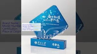Clear Acrylic Award Lucite Plaque Awards For Business Anniversary Recognition