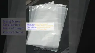 Flexible CPE Zipper Bag Dustproof Clothing Packaging Bags For Shipping