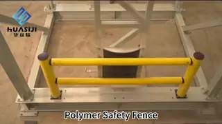 China Upright Protector Anti Collision Post Flexible Safety Barrier Single Rail / 2 Rails / 3 Rails for sale