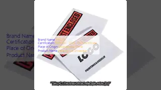 High Quality Waterproof Transparent PE Self Adhesive Shipping Invoice Plastic Paper Document Pouch Packing List Envelope
