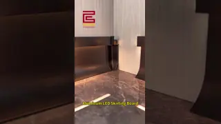 Aluminum LED Skirting Board | Modern Wall Base Trim with Ambient Lighting #aluminumtrim