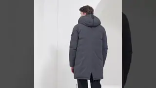 China Parker Style Men's Winter Coat - 6 Pocket Design, 88.5-94.5cm Length, Windproof Polyester Jacket for sale