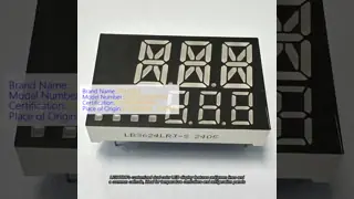 Triple Digit Multicolor 7 Segment LED Display Common Cathode for Refrigerator Control