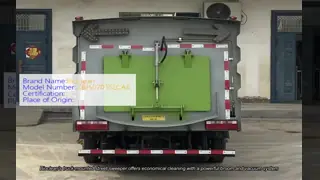 China Economical Truck Mounted Street Sweeper with Powerful Broom and Vacuum System for sale