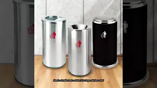 Outdoor & Indoor Round Hong Kong-Style Flip-Top Bin – Large-Sized Rigid Stainless Steel Trash Can for Hotels, Malls & Commercial Use