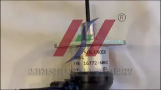 1G772-60012 Fuel Cut-off Solenoid Valve | Excavator Shutdown