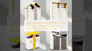 Large Capacity Outdoor Trash Cans