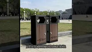 Classified Outdoor Waste Bins & Galvanized Garbage Rooms | Stainless Steel Sanitation Trash Cans   Custom Trash Can