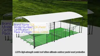 China Anti-Corrosion Padel Court Steel Roof for Sports Project Installation for sale