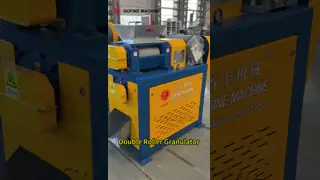 Double-roll extrusion granulation machine equipment display