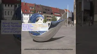 China Silver Bright Modern Design 316L Stainless Steel Sculpture For Water Mall Fountain for sale