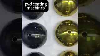 Magnetron sputtering coating machine for black and gun-colored hemispheres