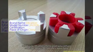 Flame Proof Polyurethane Rubber Parts For Industrial Applications