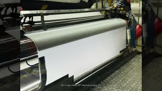 China High Clarity PET Thermal Lamination Film with EVA Glue Layer and 11-250 Microns Thickness for Electronics Display for sale