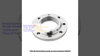 Alloy Threaded Flanges: Versatile Non-Welded Connections for ASME B16.5 CLASS 150-600 Lines