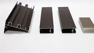 China Bronze Anodized Matte Window Profile OEM Aluminium Window Frame Section for sale