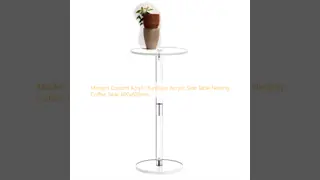 Modern Custom Acrylic Furniture Acrylic Side Table Nesting Coffee Table 600x600mm