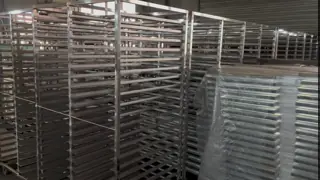 Full-welded stainless steel 304 baking rack trolley