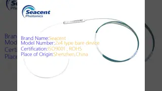 China Low Loss Fiber Optic PLC Splitter Bare Fiber 2x4 Type G657A1 1m Customized for sale