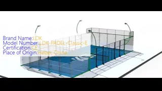 Professional 360° Glass Padel Court for Sports Center Installation