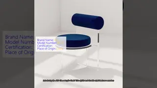 Bedroom Living Room Custom Acrylic Furniture Clear Acrylic Chair 45 X 45 X70cm