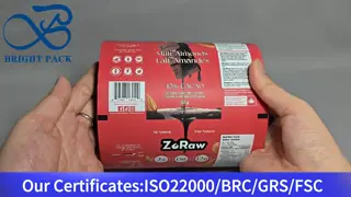 red aluminum foil roll film for chocolate